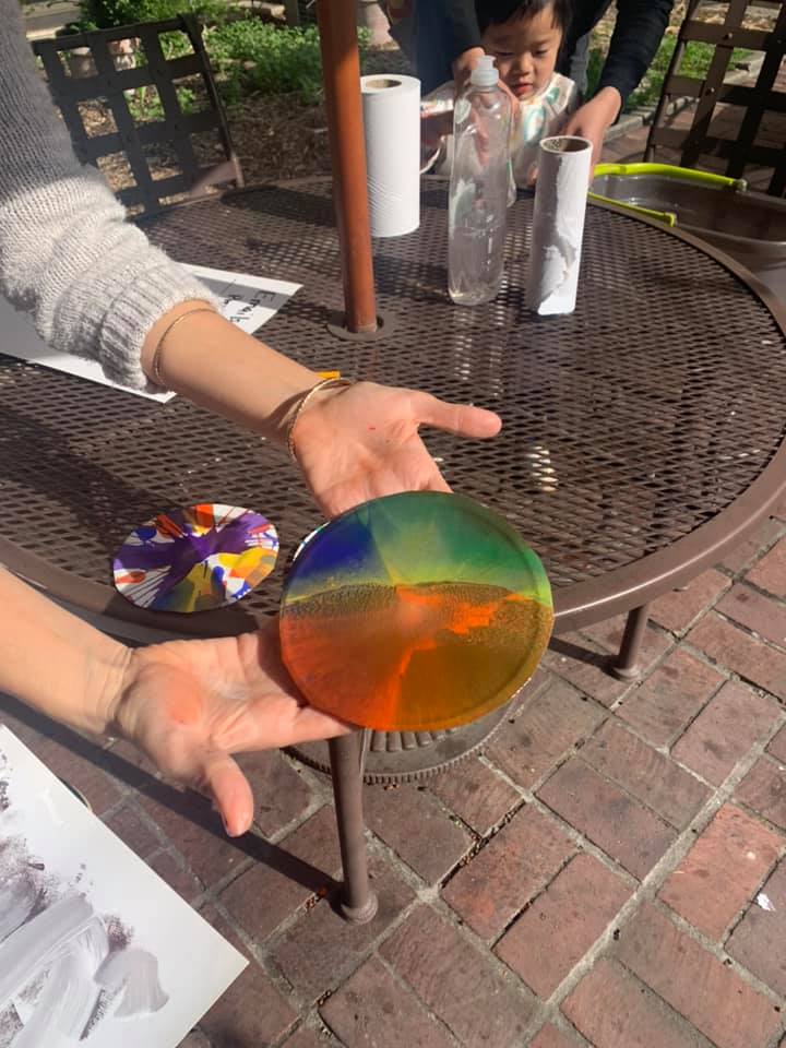 Preschool STEAM ~ Spin Art ~ Centrifugal Force – Kids Blog