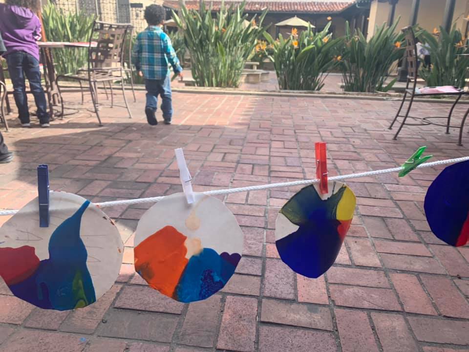 Preschool STEAM ~ Spin Art ~ Centrifugal Force – Kids Blog