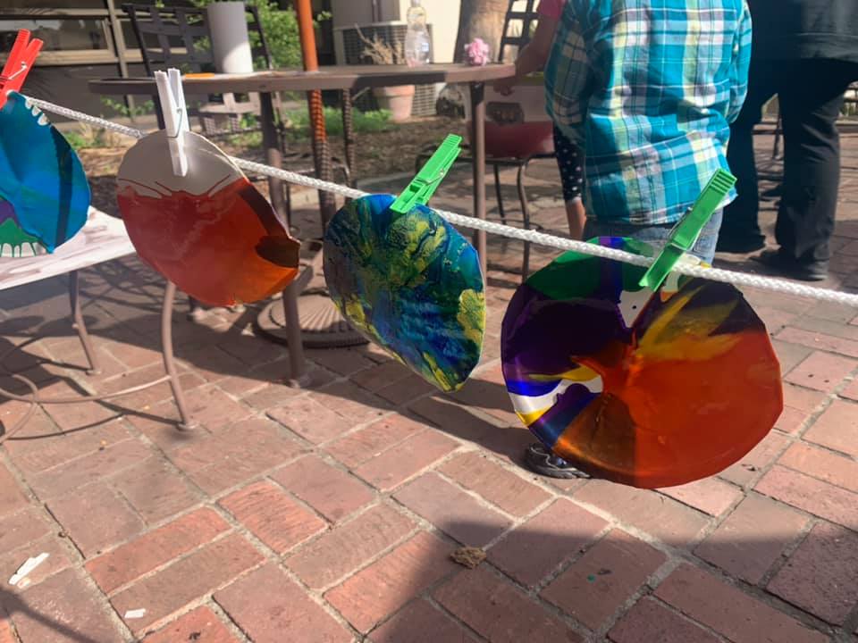 Preschool STEAM ~ Spin Art ~ Centrifugal Force – Kids Blog